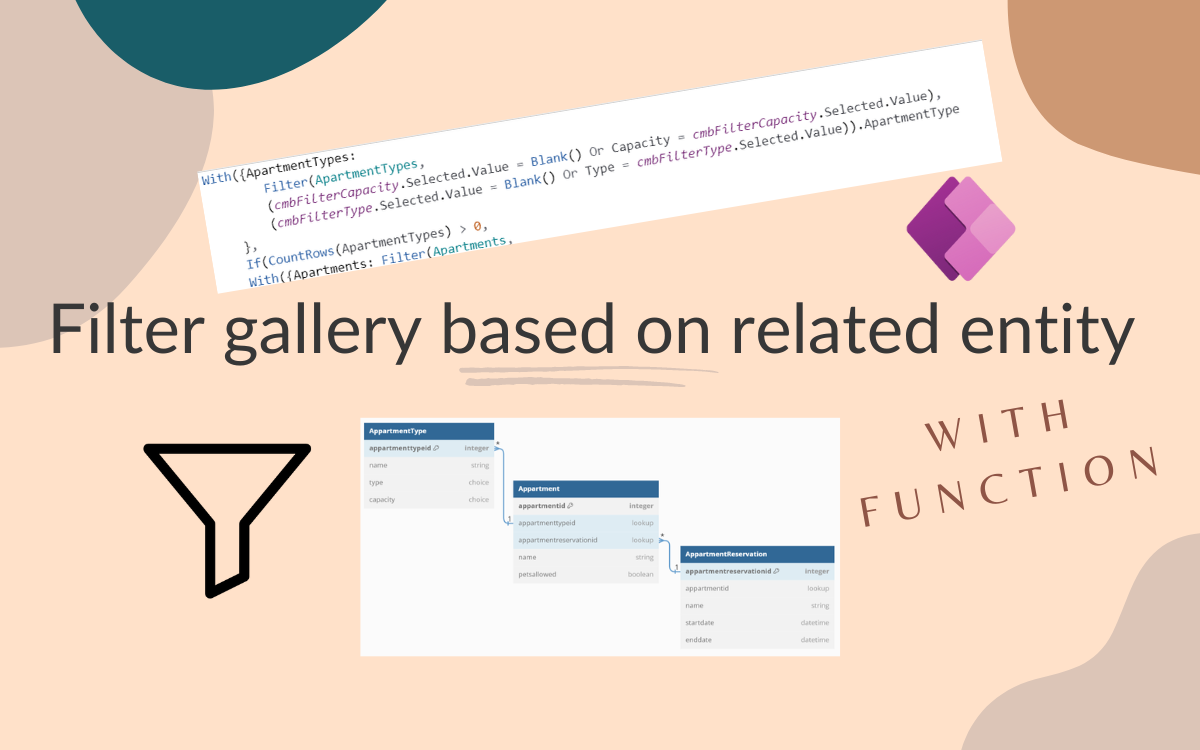 Power Apps Canvas: filter data of related entity - Burgers & Bytes