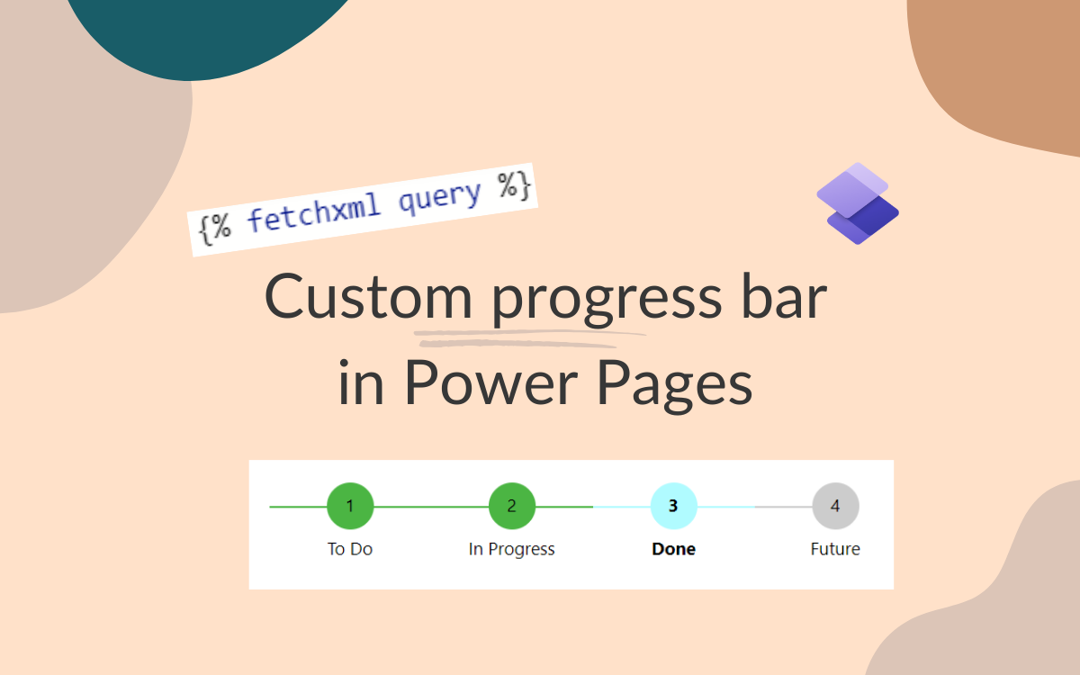 Custom progress bar in Power Pages - Burgers & Bytes